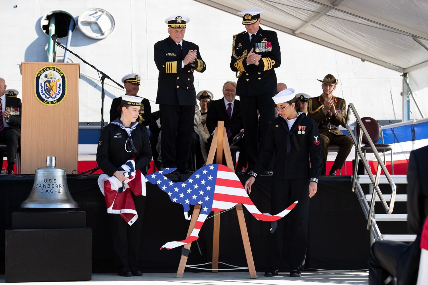 USS Canberra commissions in Sydney - Naval Historical Society of Australia