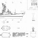 HMAS Perth (II) - as built 1965 - profile, upper decks & sections ...