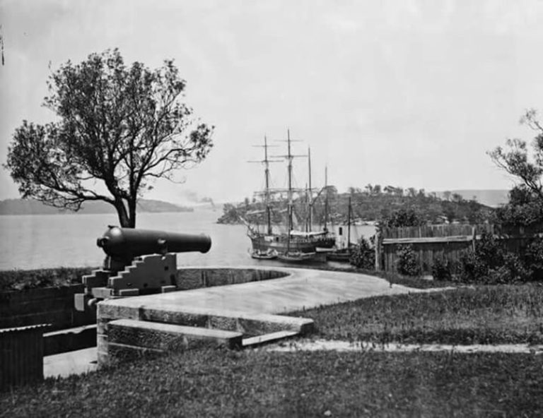 6 Little-Fort-Mrs-Macquaries-Pt-HMS-Liverpool-Garden-Island-1870 ...