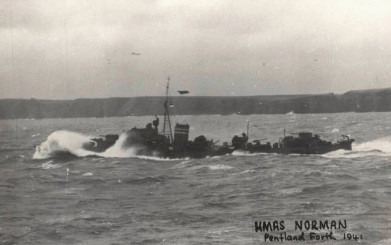 8 HMAS Norman off Scotland - HMAS Cerberus Museum - Naval Historical ...