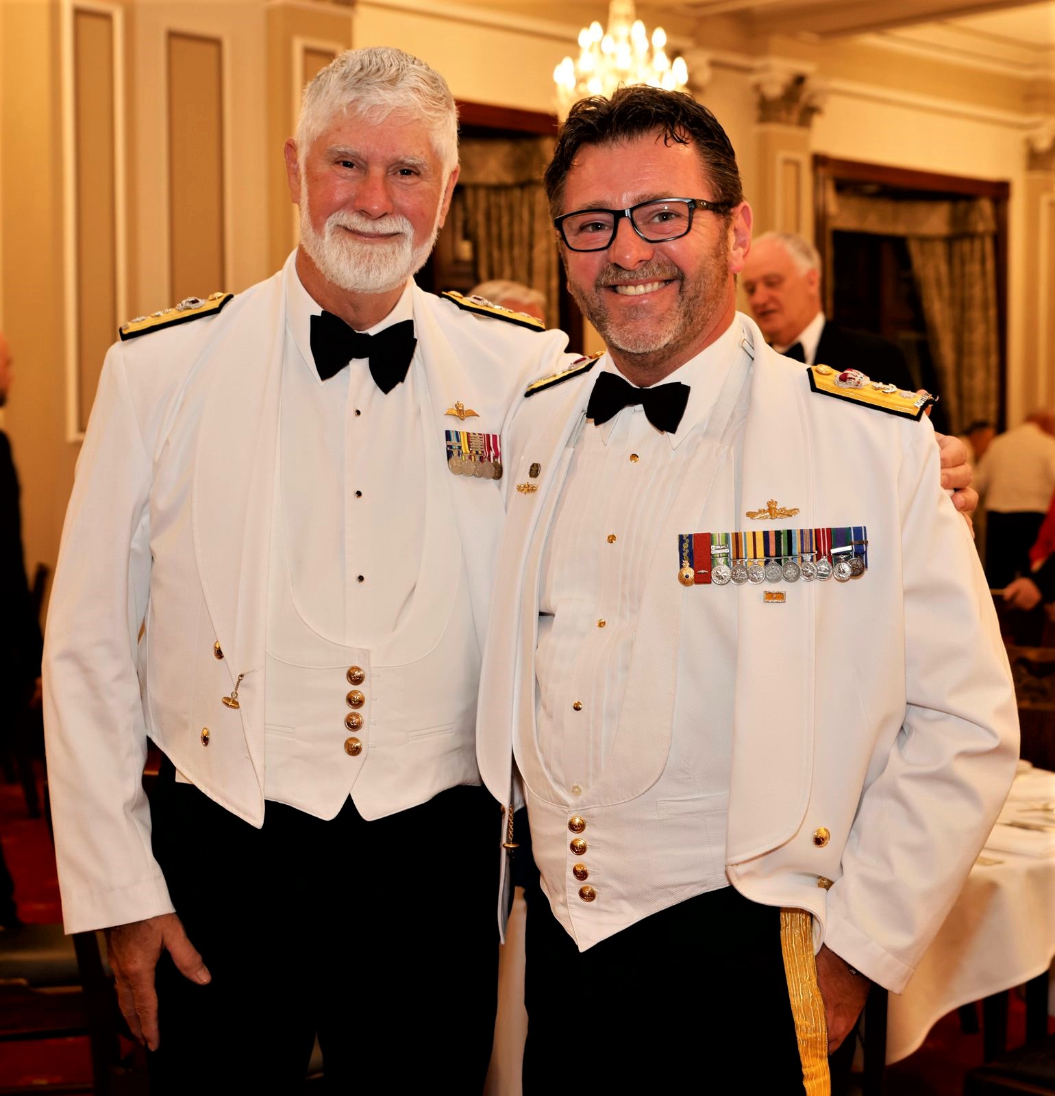 Brett Dowsing and Commodore Ivan Ingham - Naval Historical Society of ...