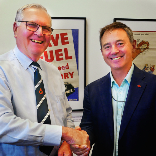 David Michael with ANZAC Memorial Curator Brad Manera at Post AGM Show ...