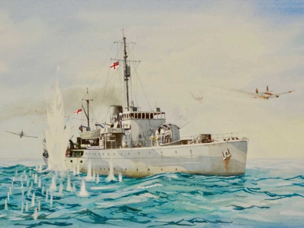 HMAS Armidale (l) under aerial attack, 1 December 1942 - Naval ...