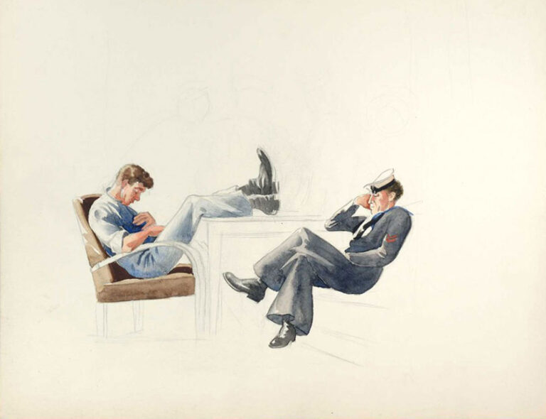 Sailors at Rest, HMAS Rushcutter, 1944 - Naval Historical Society of ...