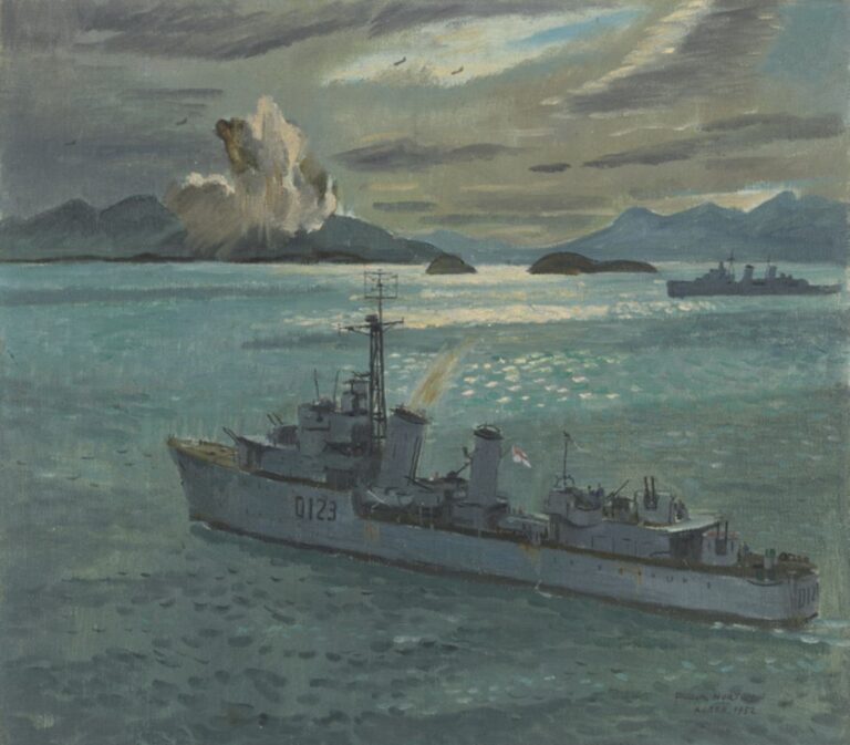 HMAS Warramunga (I) Air strike, Korea - Naval Historical Society of ...
