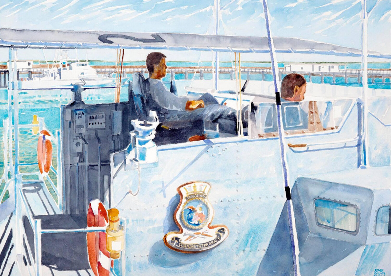 John on watch aboard HMAS Geraldton, Darwin, July 2003 - Naval ...