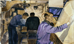 Plotting room, HMAS Nepal - Naval Historical Society of Australia