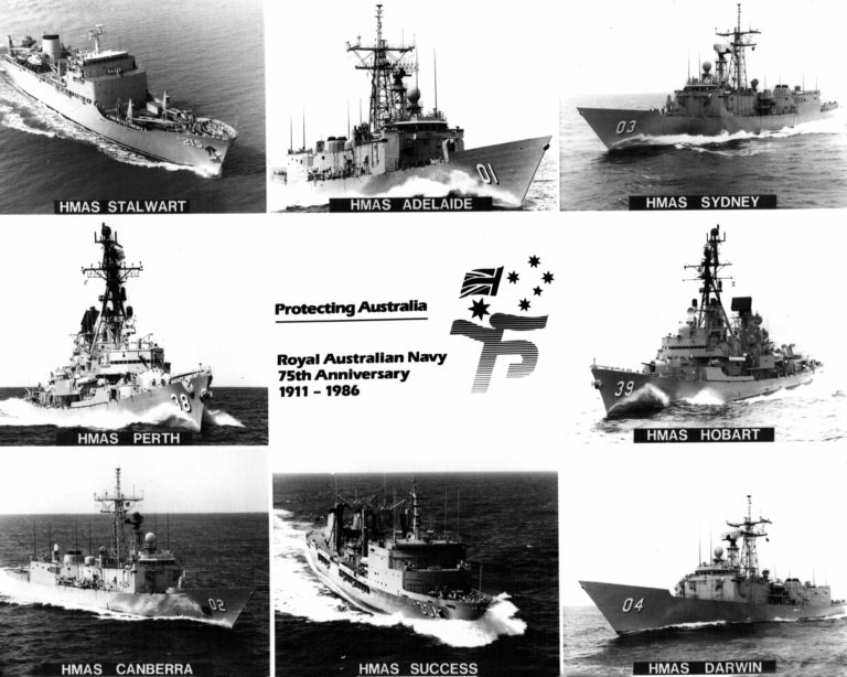 RAN Fleet Units participating in RAN 75th Anniversary Fleet Review 1 ...