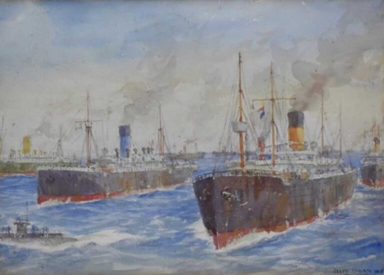 Second Convoy that left Albany, Western Australia on the 31st December ...