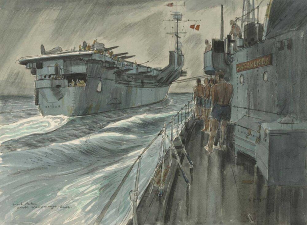 Transferring mail, HMAS Warramunga and USS Bataan (I) - Naval ...