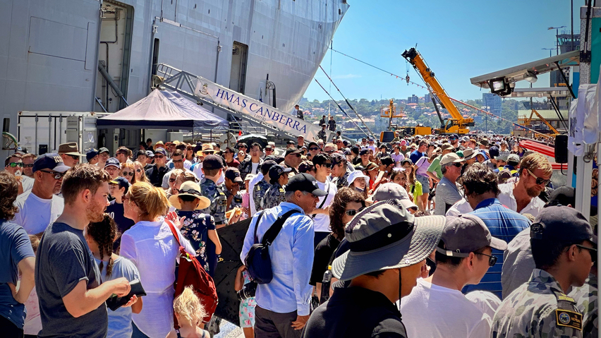 Visitors at Navy Open Day, Sydney, 26 Februyary 2023 2 - Naval ...